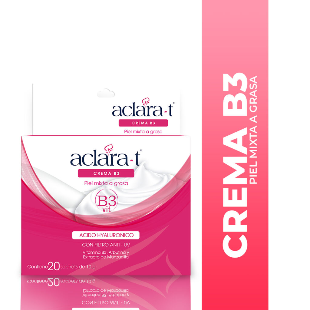 ACLARA-T CREMA B3 PIEL MIXTA A GRASA CAJA x 20 Sachets – Laboratorios ...